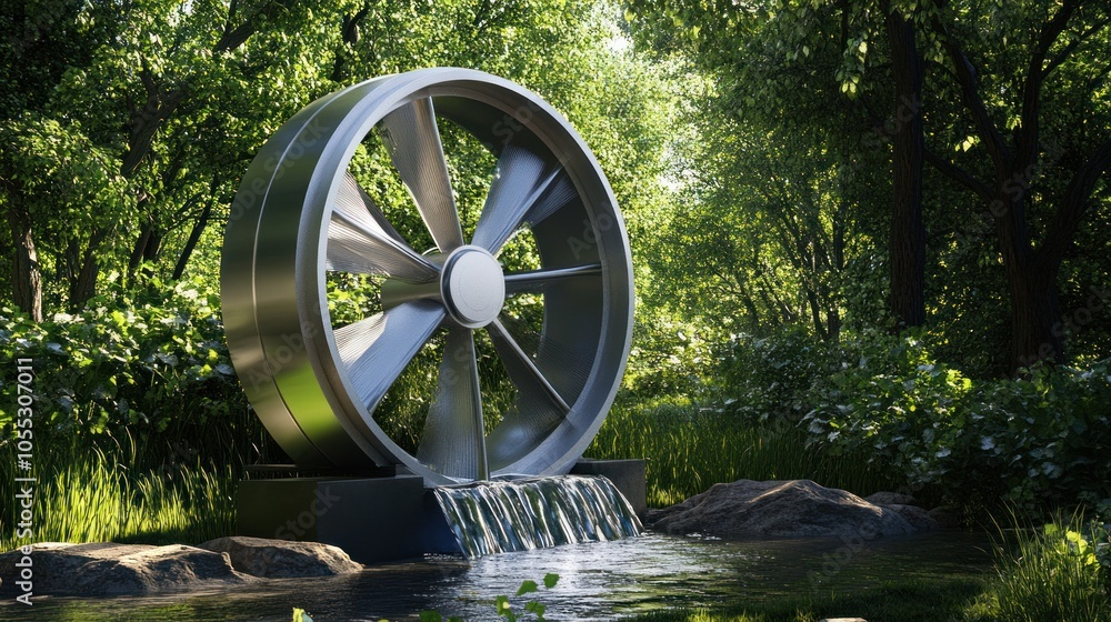 Hydropower turbine setup for residential use, a compact design for ...