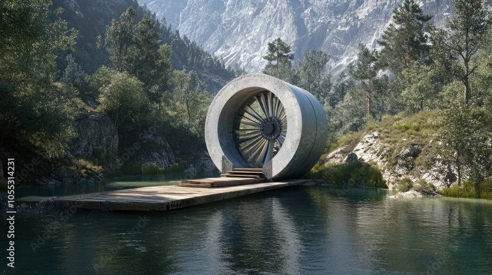 River turbine generator, a standalone energy system providing power to ...