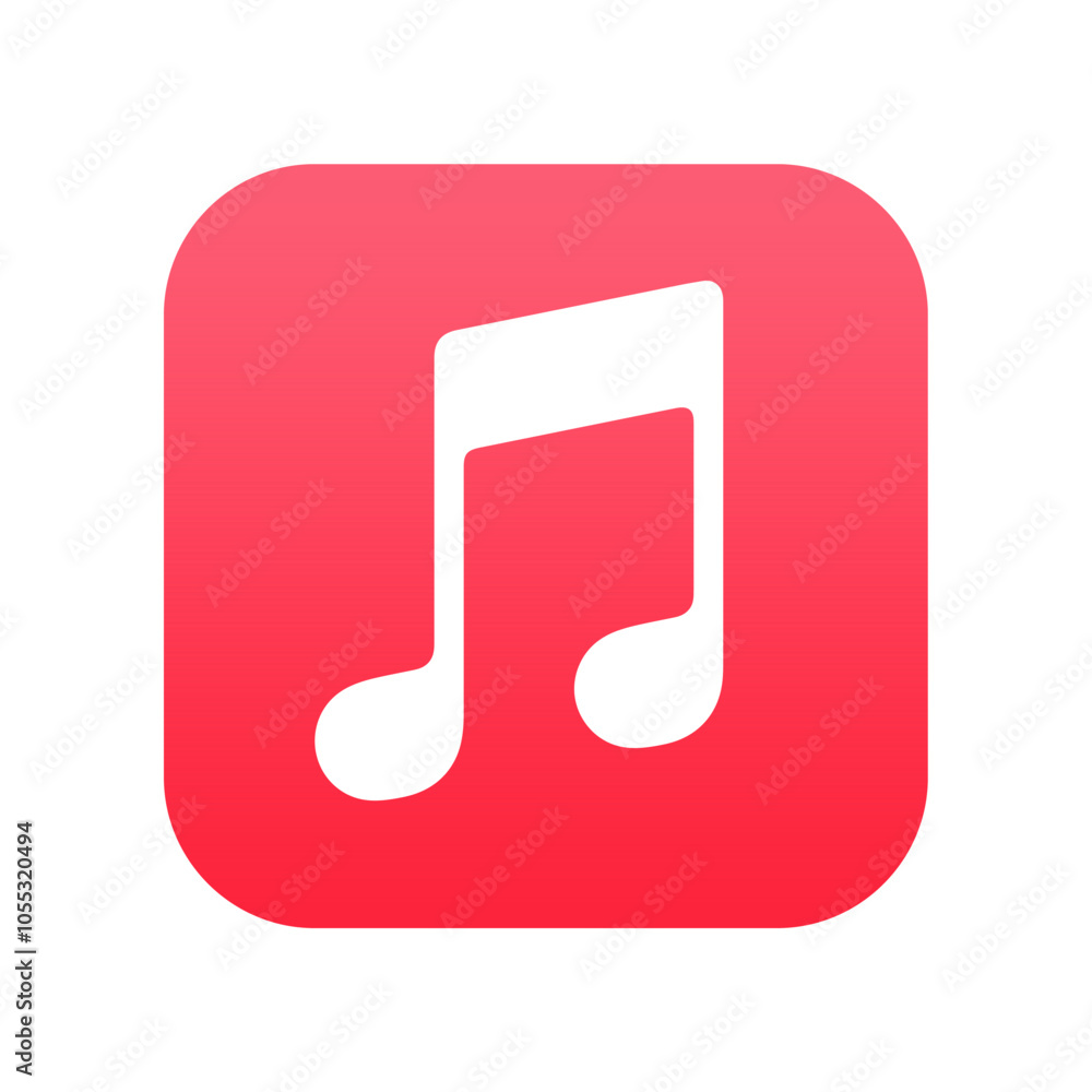 Apple music logo transparent png. Vector icon Stock Vector | Adobe Stock
