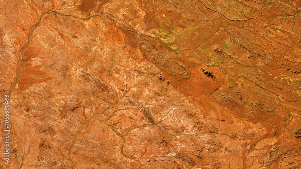 4K Ex Cobra West Australia Map, High Resolution Satellite View With No ...