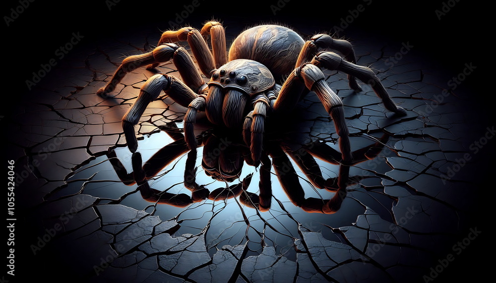 Scary Eight-Legged Insect , Background - Dangerous Poisonous Spider ...