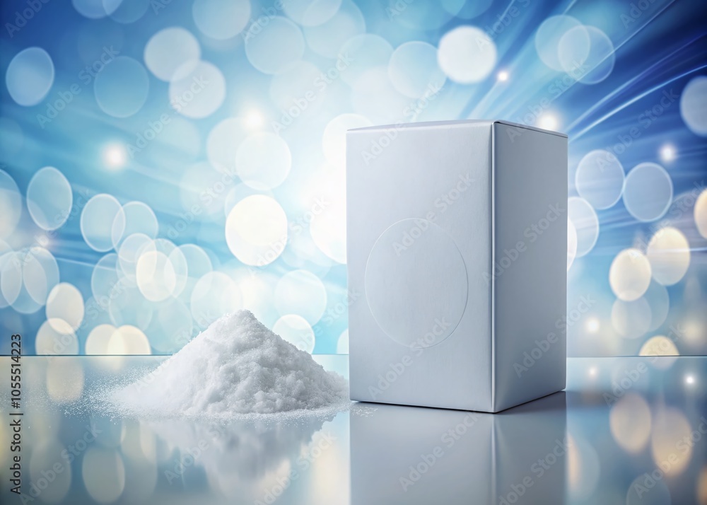 Professional Detergent Powder Box Die Cut Template Mockup for Product ...