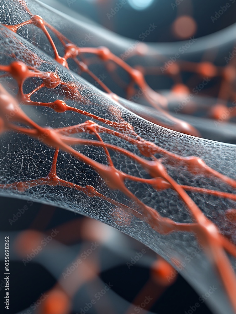 Layered Hologram Showing Brain Blood Vessel Structure: A 3D hologram ...