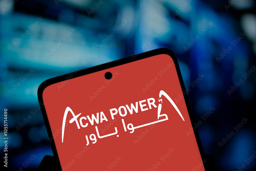 Dhaka, Bangladesh- 26 Oct 2024: Acwa Power logo is displayed on ...