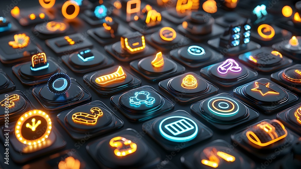 Innovative Sensory Feedback Collage, an intricate blend of technology ...