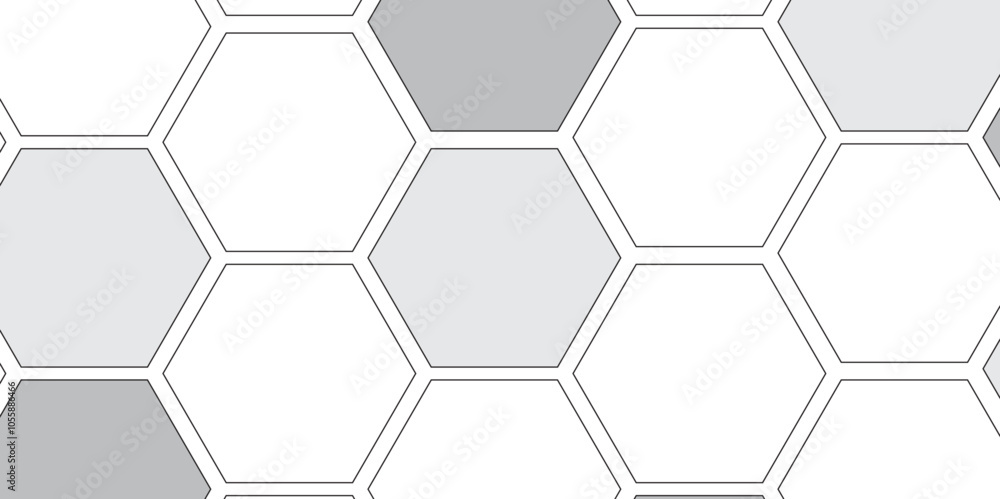 Vector geometric seamless texture symbol. Hexagon, bees hive cells ...