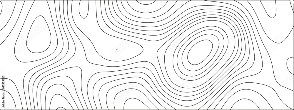 Abstract black & white wave paper curved reliefs background. Mountain ...