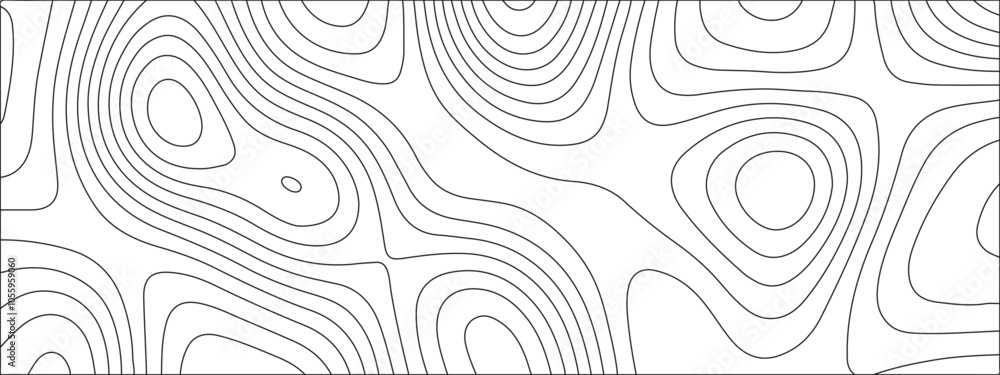 Abstract black & white wave paper curved reliefs background. Mountain ...