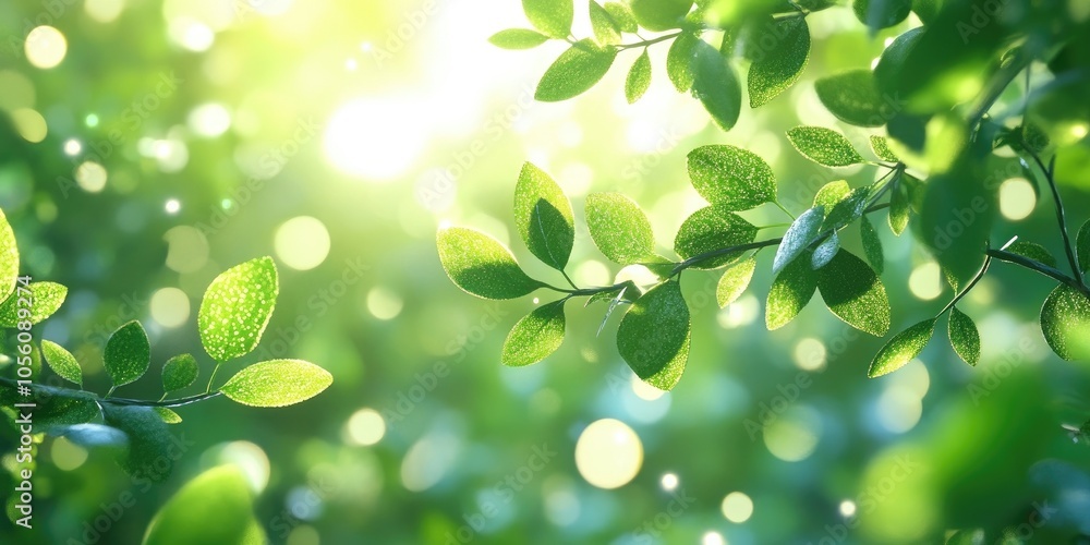 Green sparkle bokeh creating a dreamy background for photography and ...