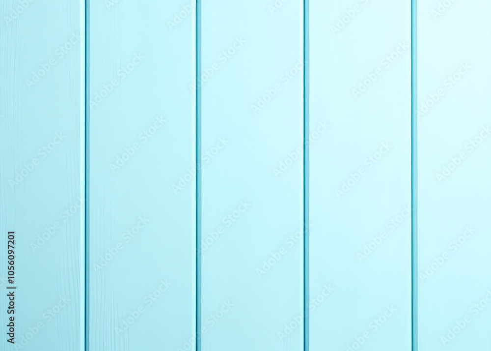 Light blue wood panels create a pastel texture with bright glossy ...