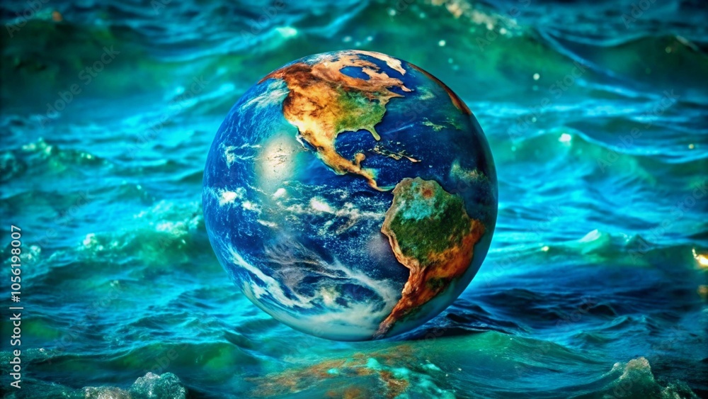 planet Earth oceans landforms tectonic activity climate global warming ...