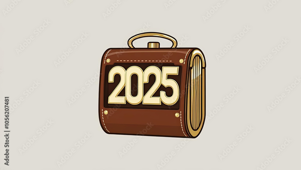 Countdown clock displaying year 2025 in vintage style,Grand Finale 2025 ...