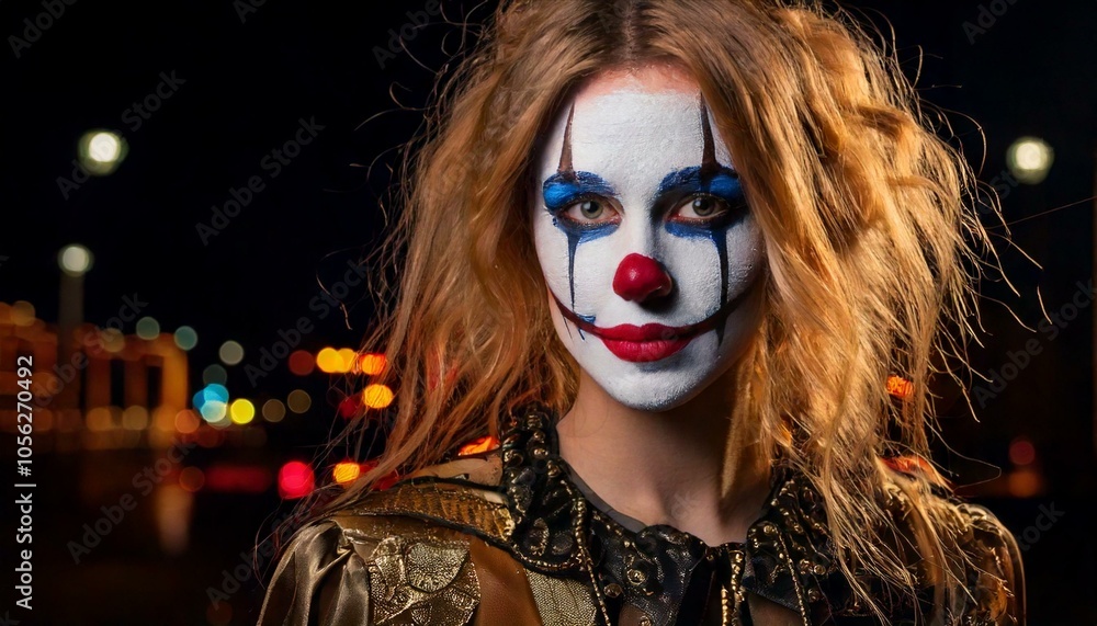 Scary Clown - generative ai, üretken yapay zeka Stock Photo | Adobe Stock