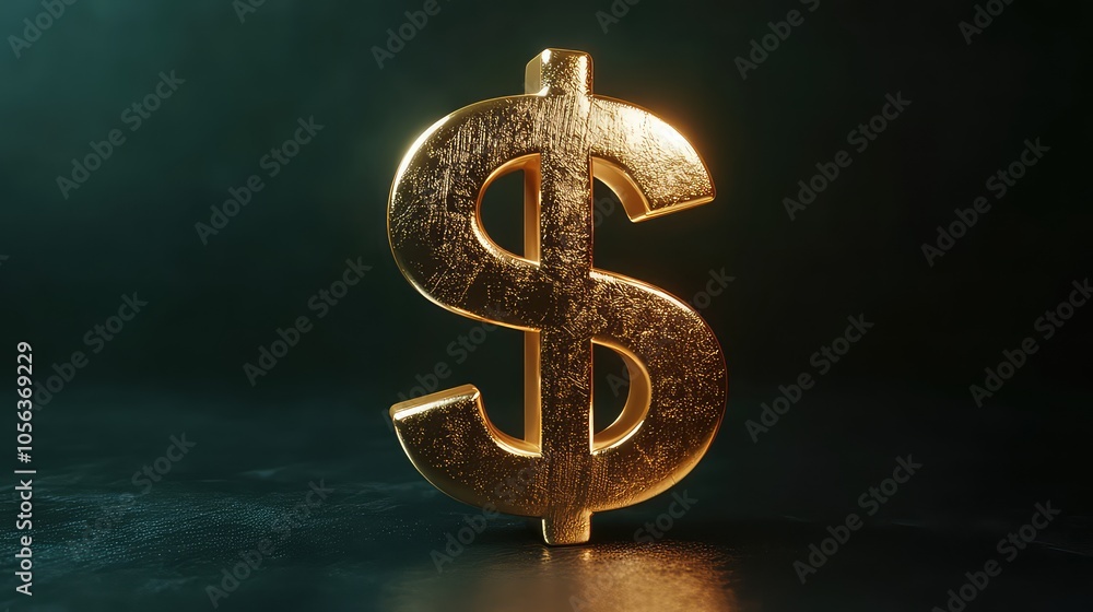 Gold Money Symbol, Generative AI Stock Illustration | Adobe Stock