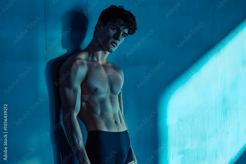 Foto de Stock Comfort and Style with a Friendly Male Model in an ...