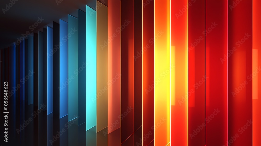 Different shades of light representing the depth of the hierarchy, with ...
