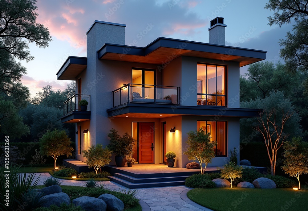 Three-Story Accessory Dwelling Unit with Exquisite Architectural ...