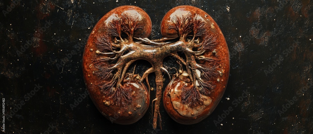 Design a captivating visual representation of the human kidney ...