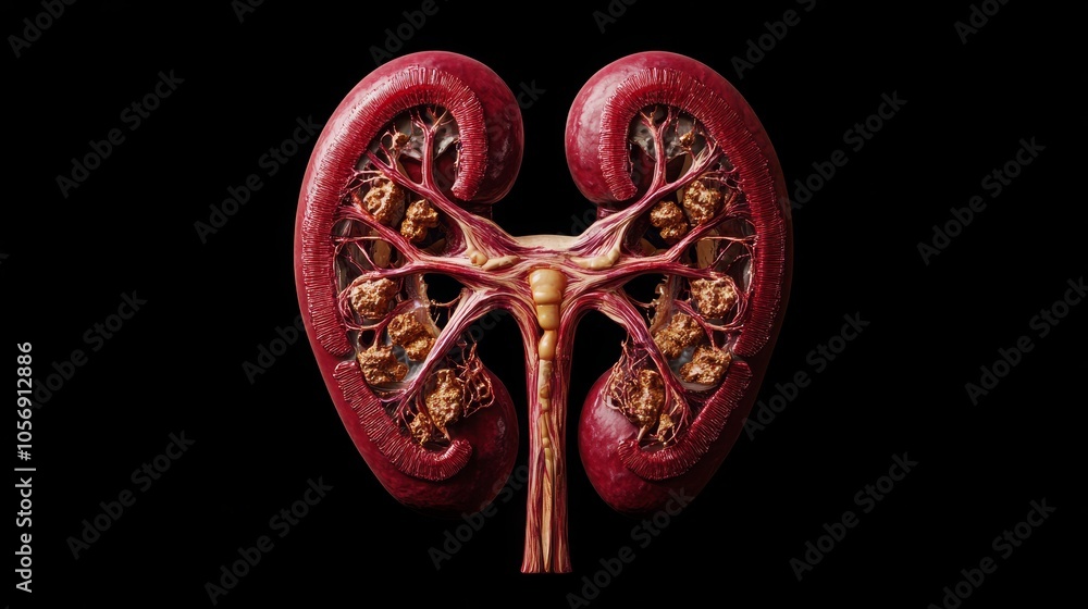 Design a captivating visual representation of the human kidney ...