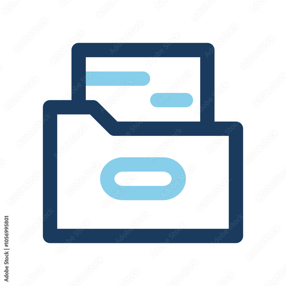 Document files icons color line. Simple design office symbols, can be ...
