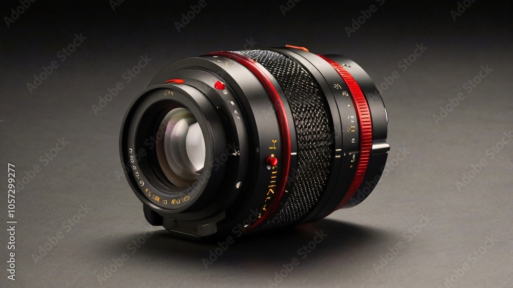 Vintage Dyro Digital Camera, sharp focus, red siren light, pro lens V2 ...