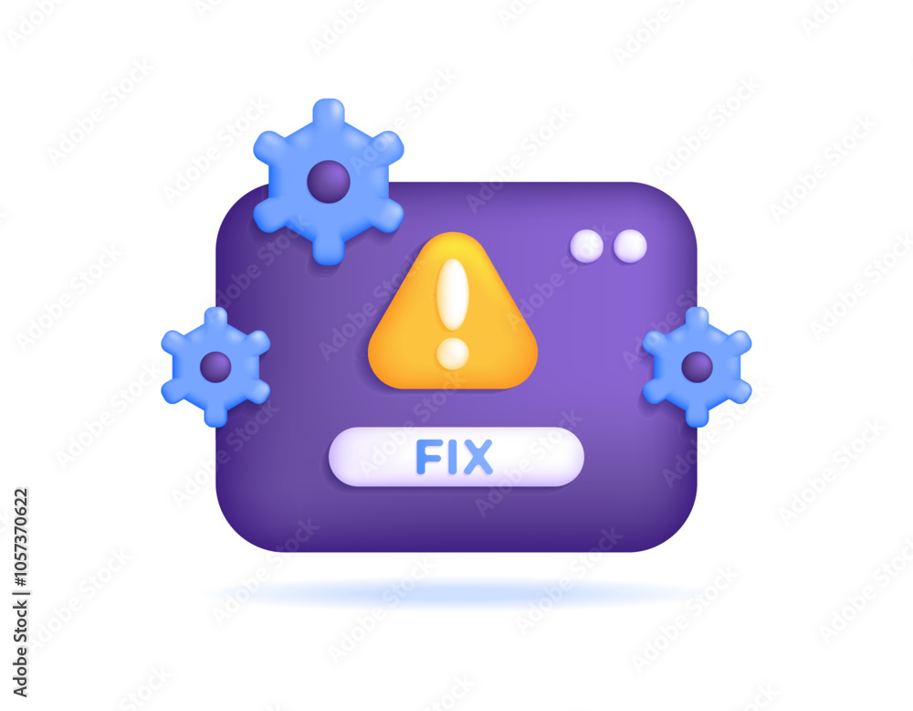 troubleshooting and fixing concept. fixing problems in software or ...