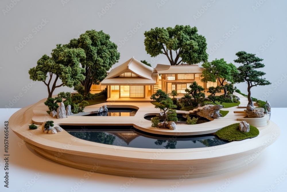 Realistic floor plan of a traditional Japanese house layout with tatami ...
