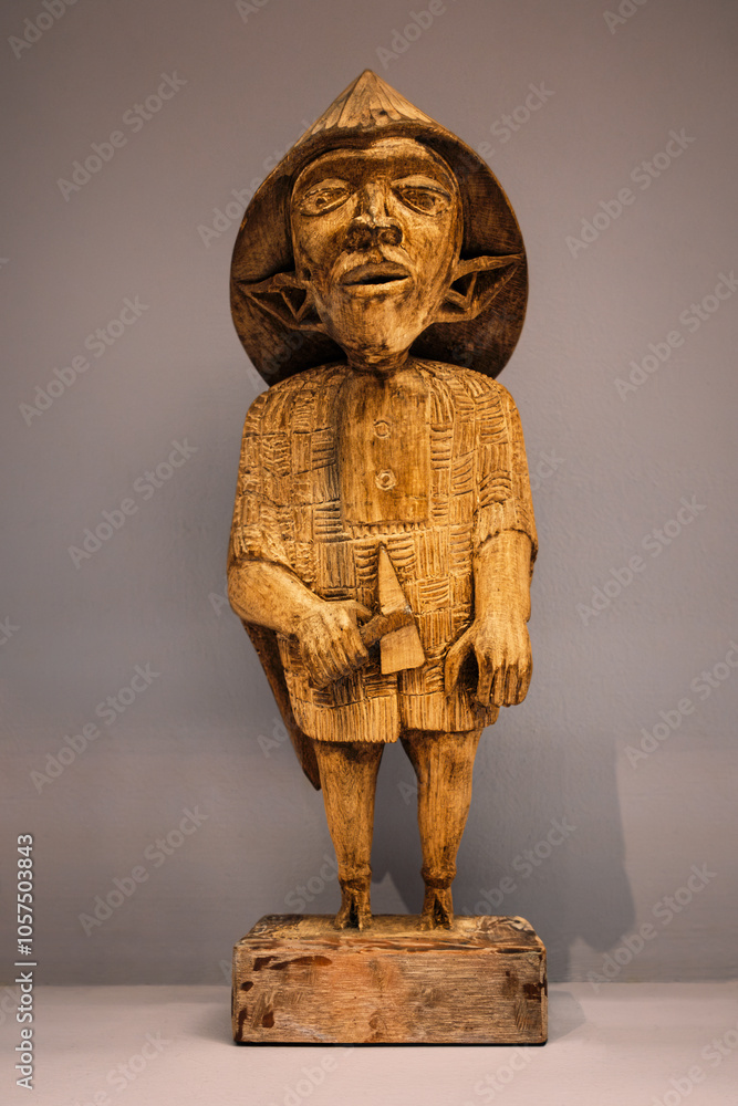 Figure of El Trauco. In traditional Chiloe mythology, Trauco is a small ...