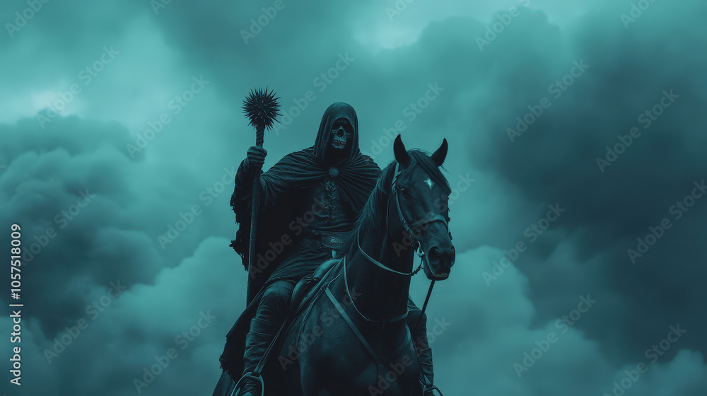 Dullahan: The Irish Headless Horseman of Folklore Stock Illustration ...