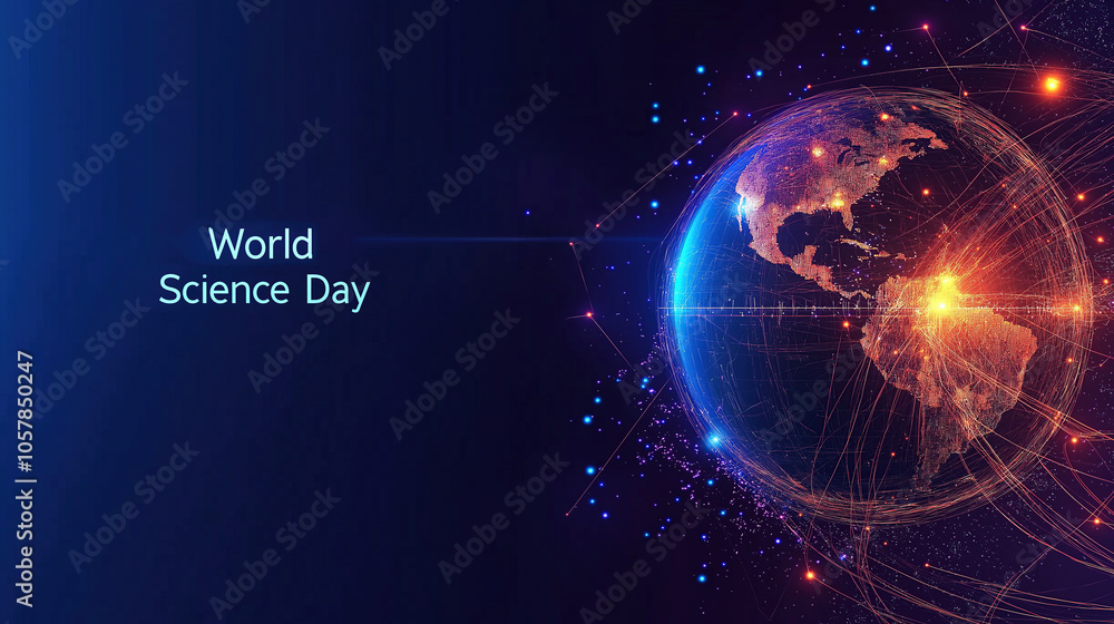 celebrating World Science Day, featuring bold text 'World Science Day ...