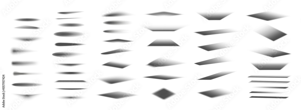 Realistic soft falling shadows from different angles, shapes and sizes ...