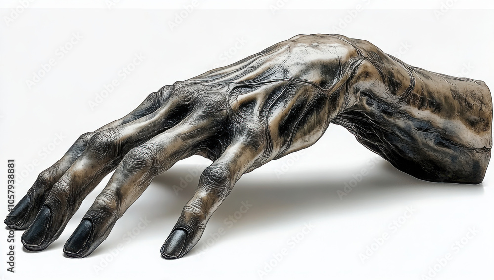 Creepy Realistic Zombie Hand Prop with Decayed Skin and Outstretched ...