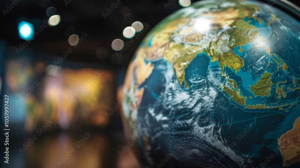 One exhibit shows the impact of climate change on different cultural ...