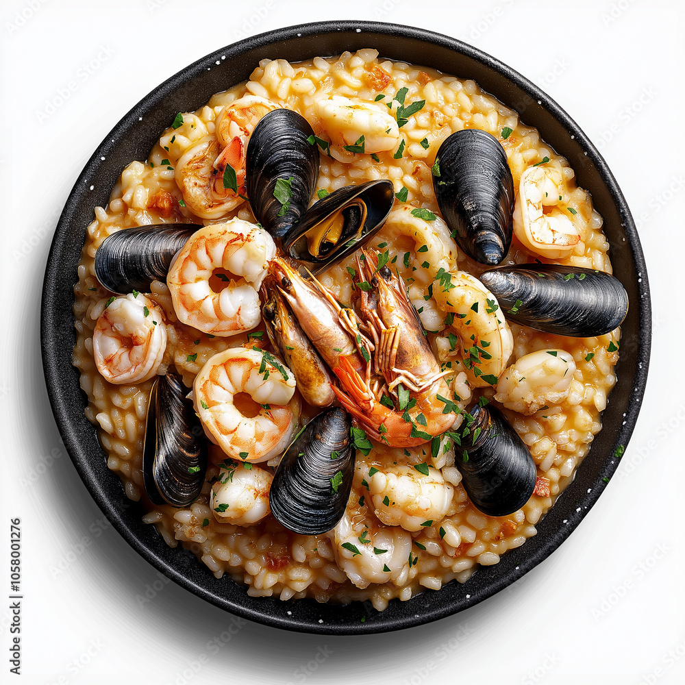 Rich and Flavorful Risotto ai Frutti di Mare with Shrimp, Mussels, and ...