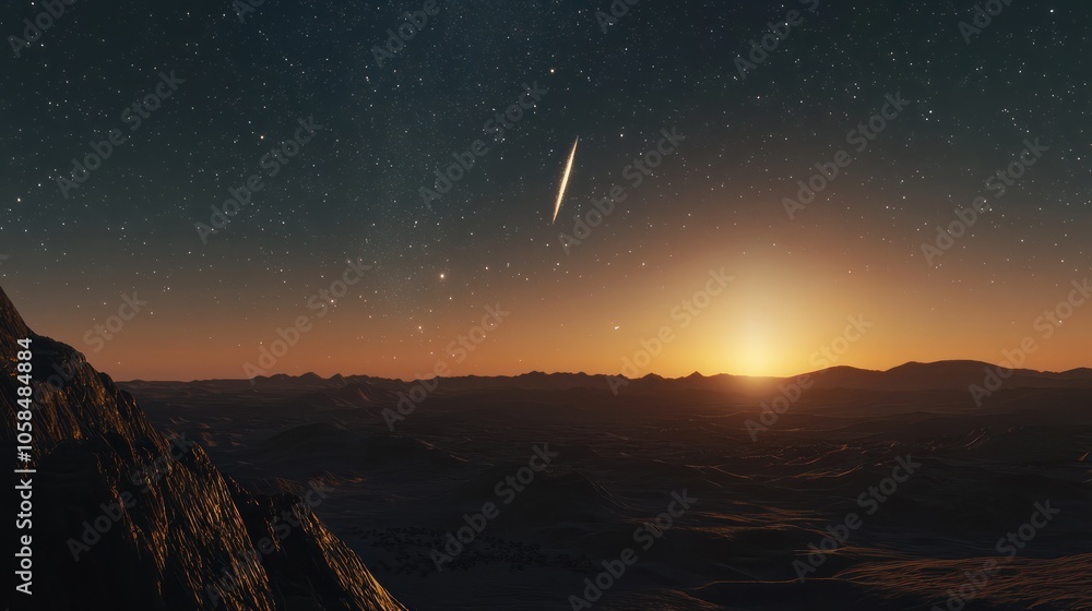 Comet Tsuchinshan Atlas C 2023 A3, periodic comet passing perihelion ...