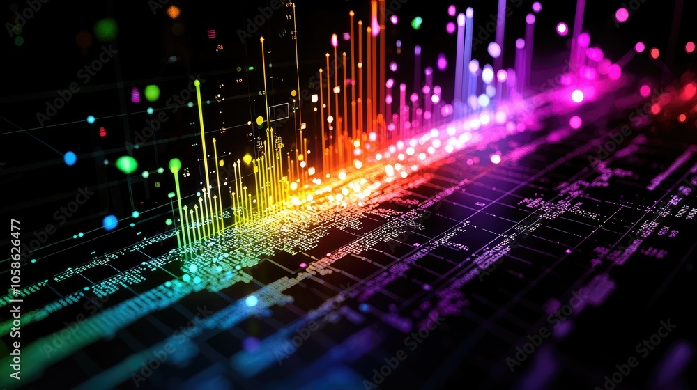 Colorful Chart Visualizing GPU Performance Metrics Stock Photo | Adobe ...