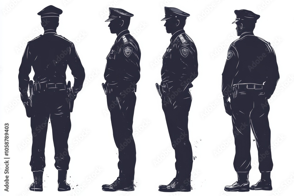 Silhouettes of Authority: Exploring the Varied Profiles of Police ...