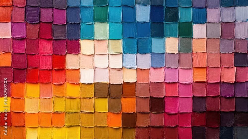 Vibrant color palette swatches displayed in various shades ideal for ...