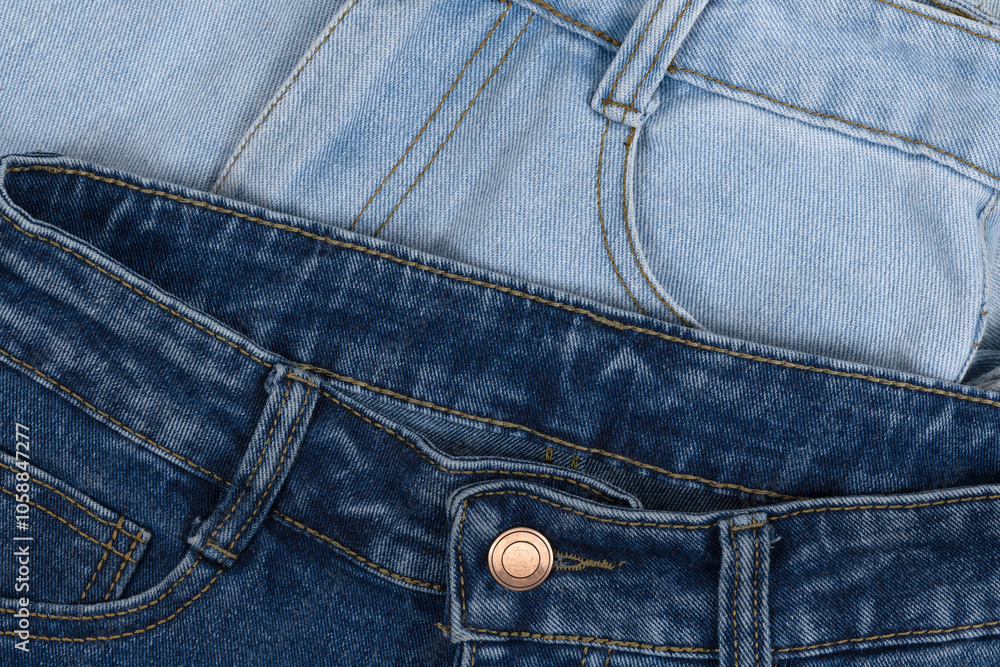 Blue jean pocket texture. jeans fabric texture background. front view ...