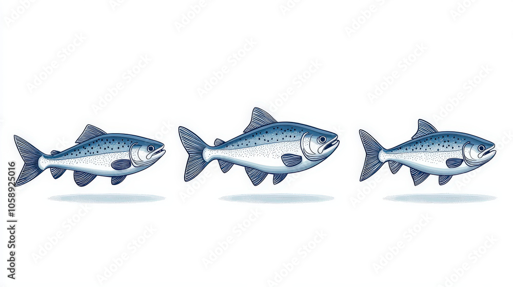 life cycle diagram of salmon showing stages from egg to adult fish ...
