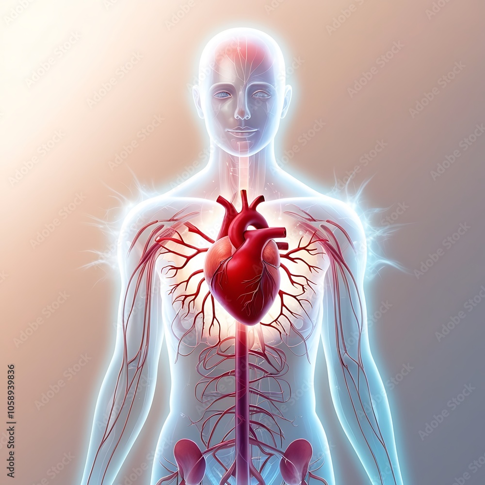 Ilustración de Stock Human Heart Anatomy, A detailed illustration ...