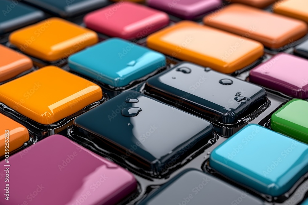 Organized data warehouse dashboard with large, color-coded blocks ...