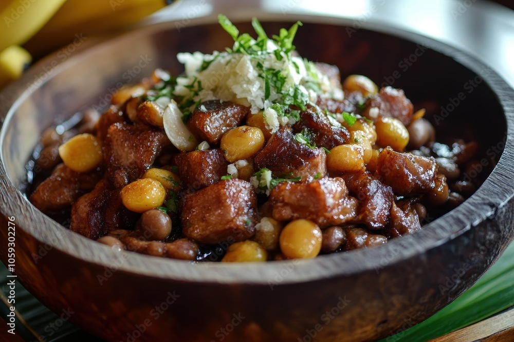 The main Filipino dish is Pork Adobo while the sweet Bisaya variant is ...