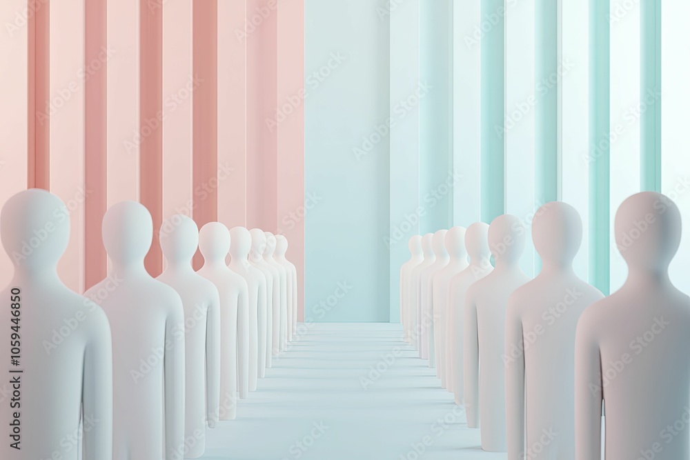 Proxemics theory illustrated through a grid arrangement highlighting ...