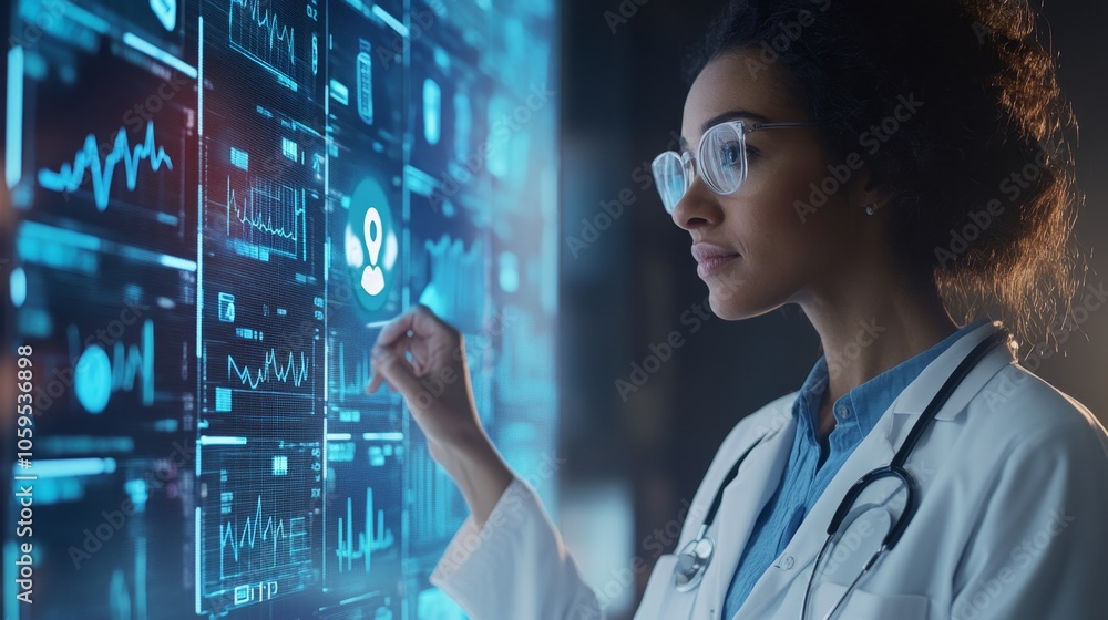 Innovative healthcare solutions a professional engages with advanced ...