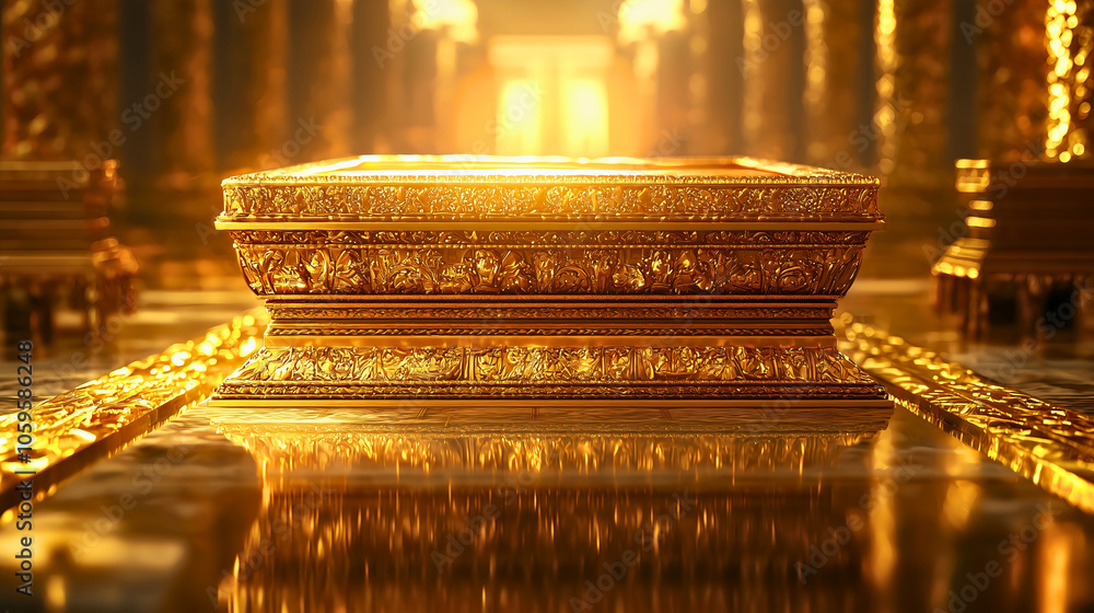 Stock-Foto The golden altar, also known as the altar of incense, was an important part of the ...