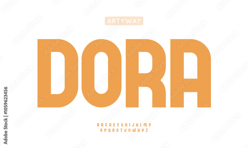 Modern high bold alphabet, geometric sans serif, trendy font for sleek ...