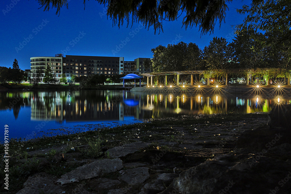 Mueller Lake Park - A large lake anchors this park featuring an ...