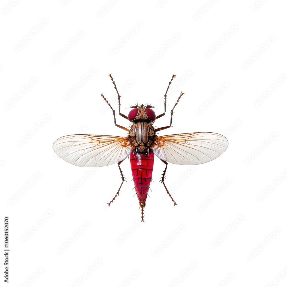 A sandfly transmits leishmaniasis examining the intricate texture of a ...