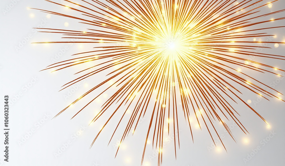 isolated png illustration golden firework thin stroke lines ideal ...